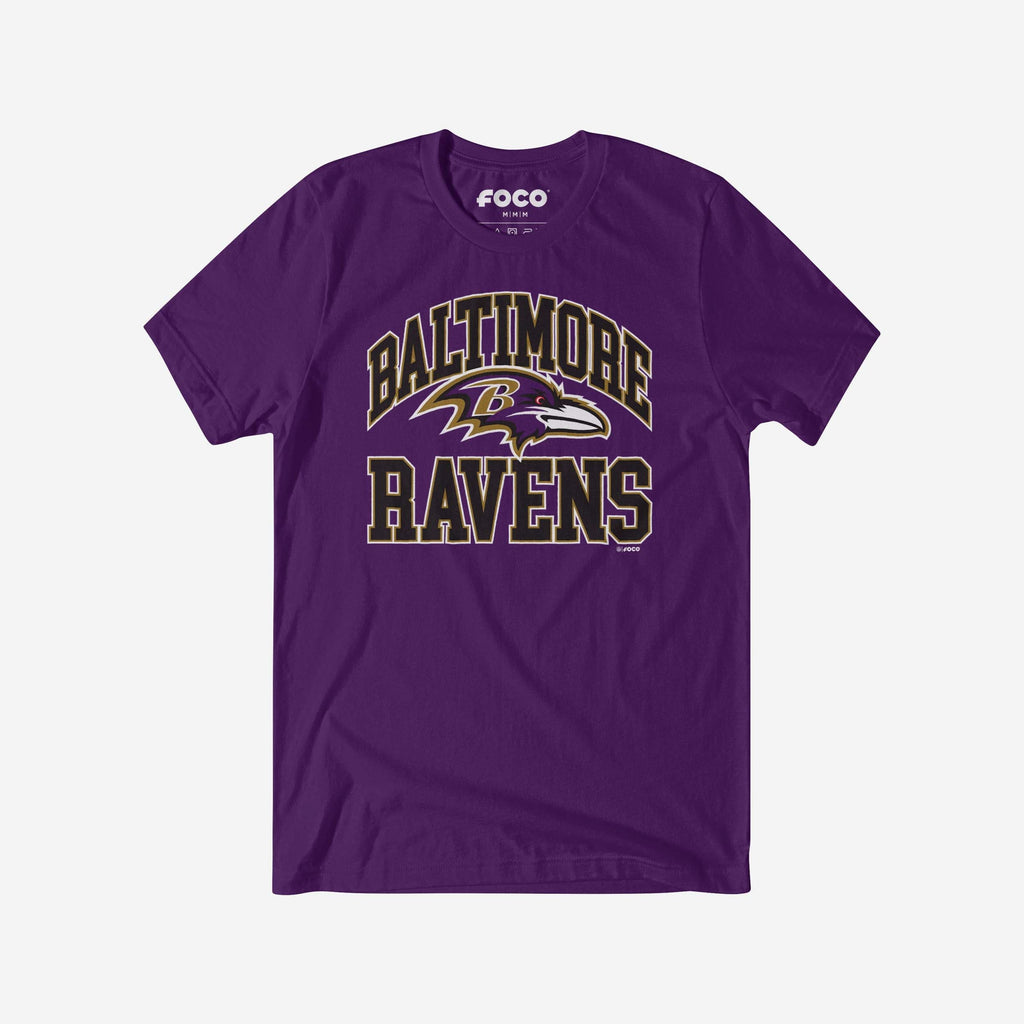 Baltimore Ravens Arched Wordmark T-Shirt FOCO