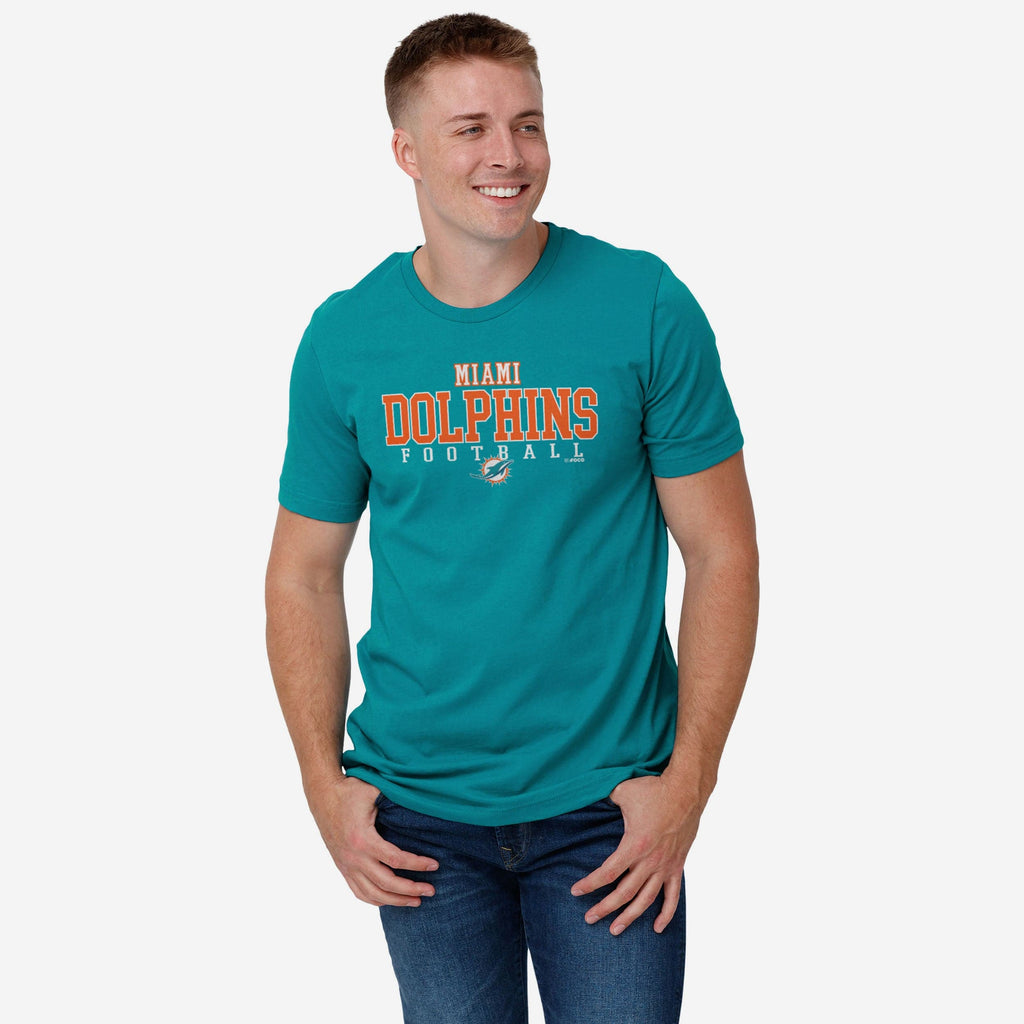 Miami Dolphins Football Wordmark T-Shirt FOCO