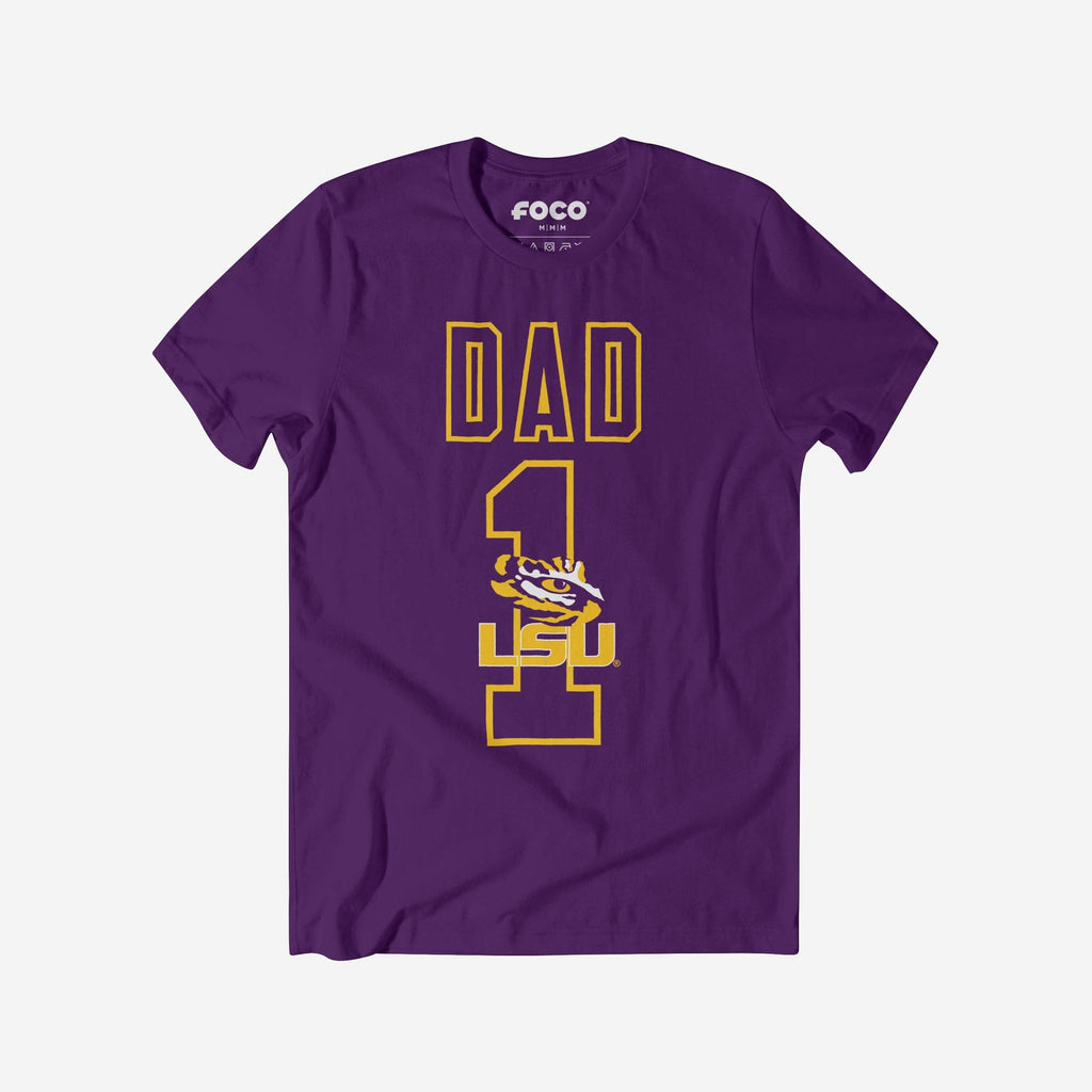 LSU Tigers Number 1 Dad T-Shirt FOCO