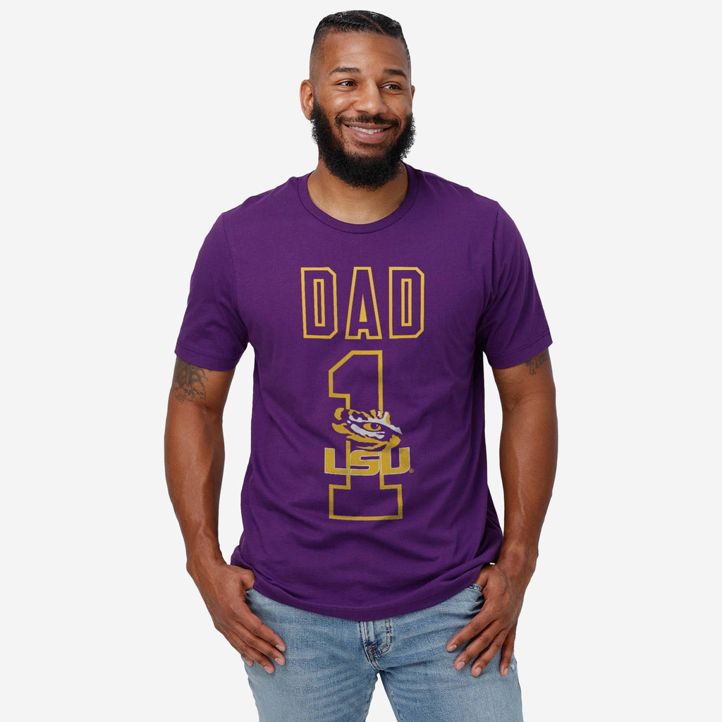 LSU Tigers Number 1 Dad T-Shirt FOCO