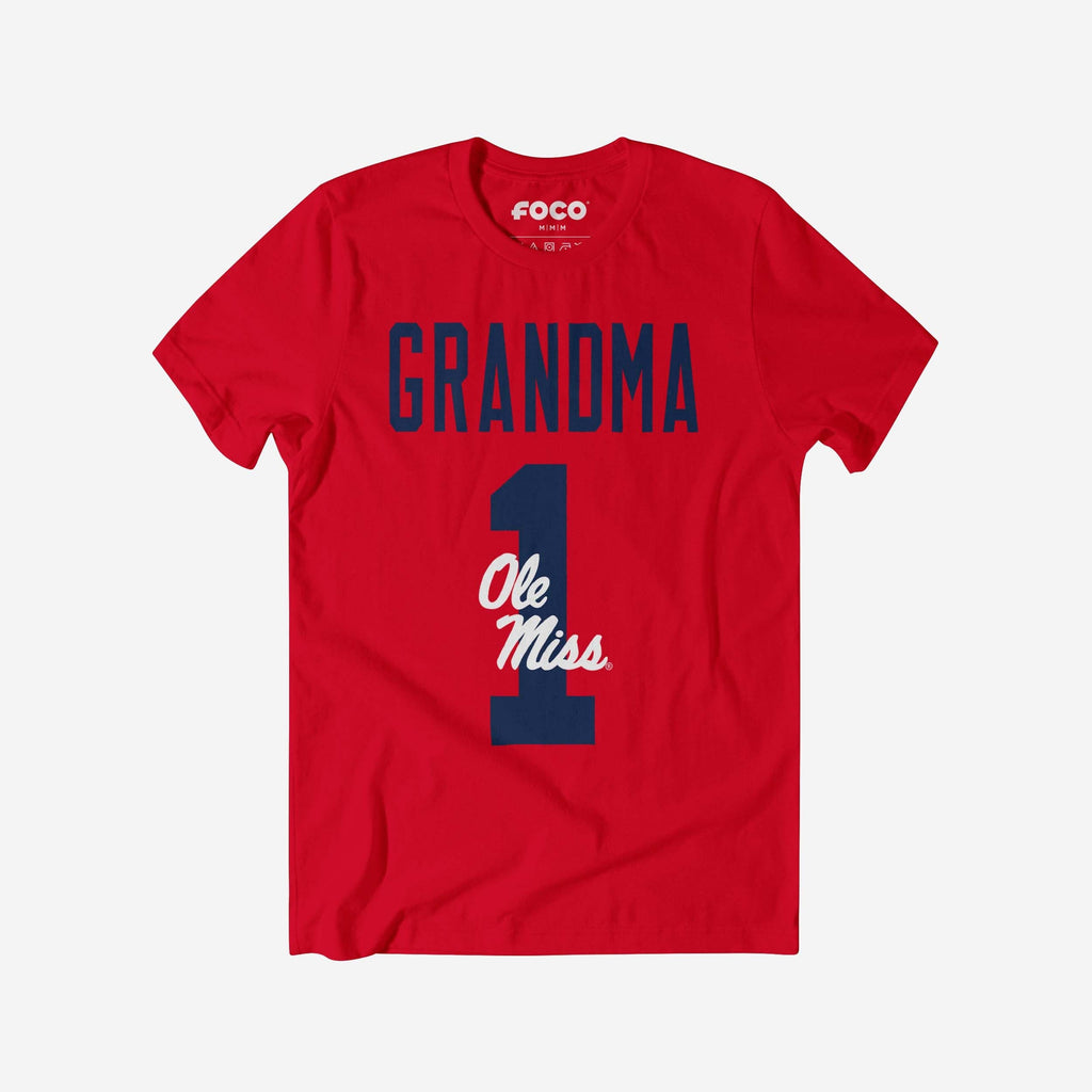 Ole Miss Rebels Number 1 Grandma T-Shirt FOCO