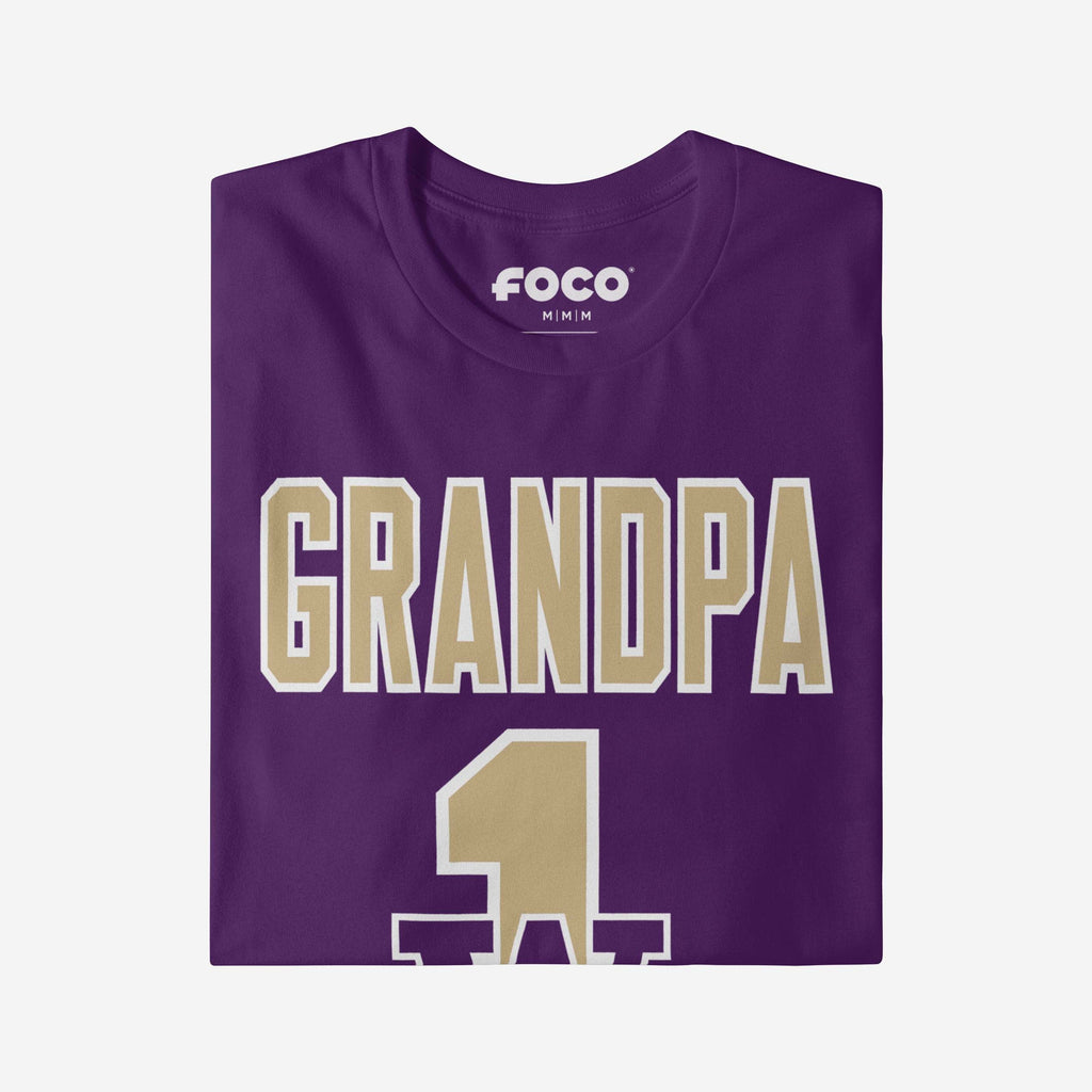 Washington Huskies Number 1 Grandpa T-Shirt FOCO