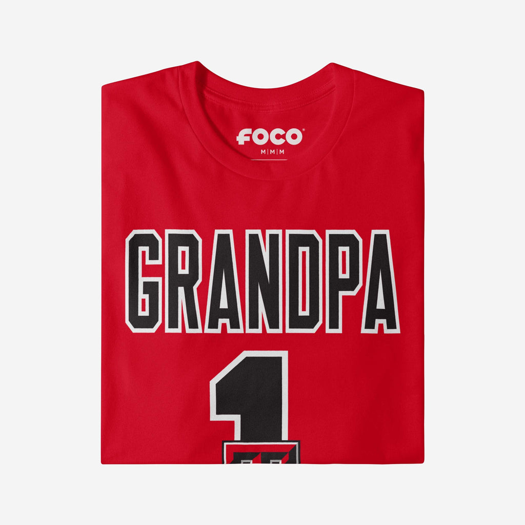Texas Tech Red Raiders Number 1 Grandpa T-Shirt FOCO