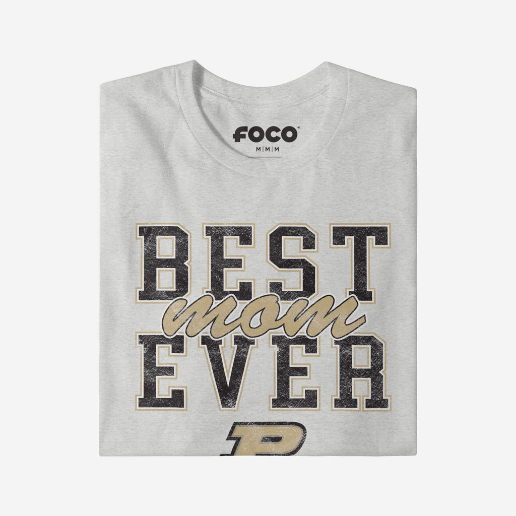 Purdue Boilermakers Best Mom Ever Stacked T-Shirt FOCO