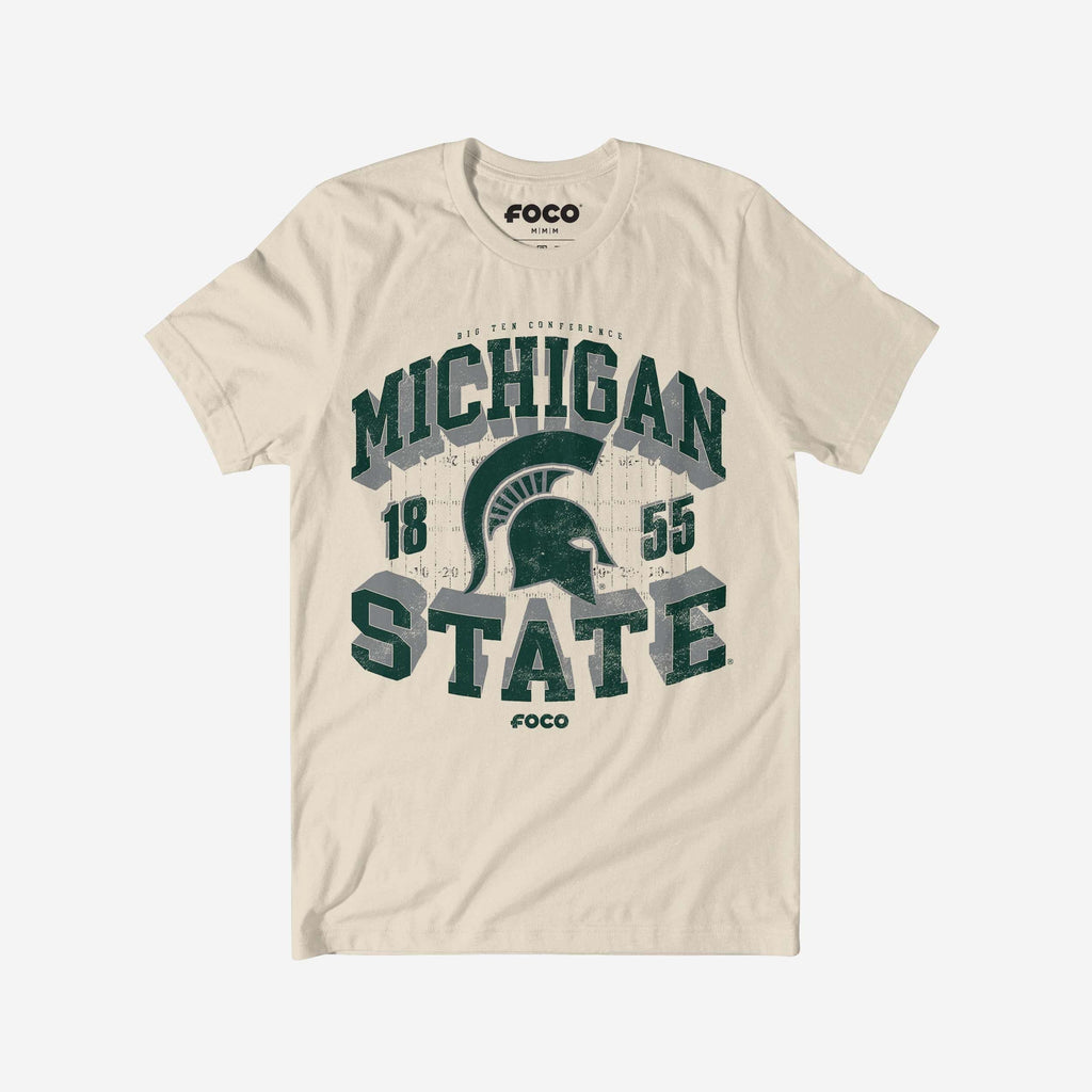 Michigan State Spartans Field Arched Wordmark T-Shirt FOCO