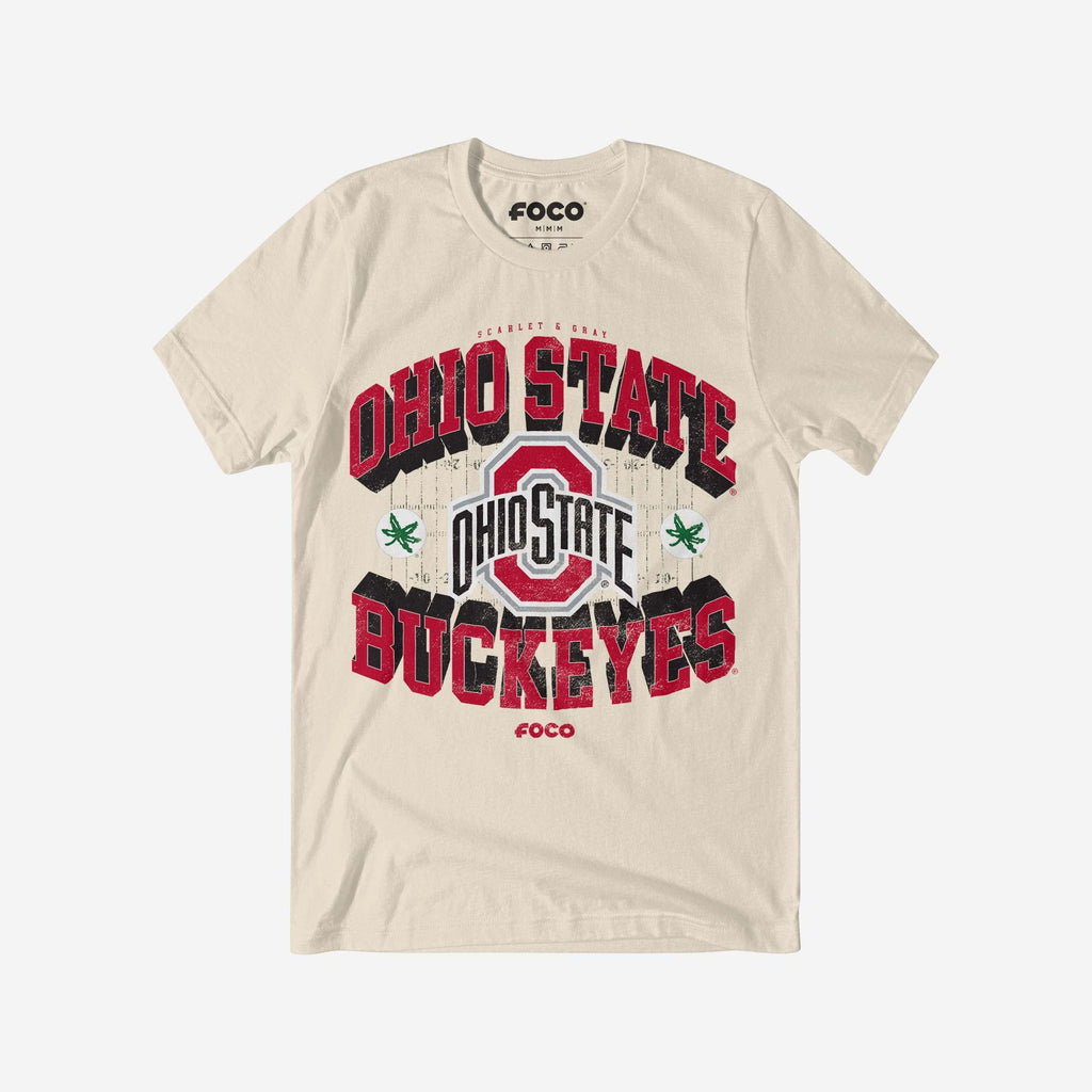 Ohio State Buckeyes Field Arched Wordmark T-Shirt FOCO
