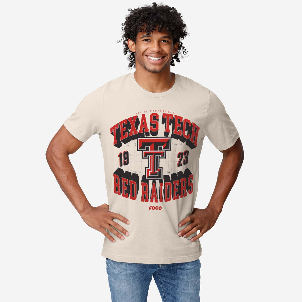 Texas Tech Red Raiders Field Arched Wordmark T-Shirt FOCO