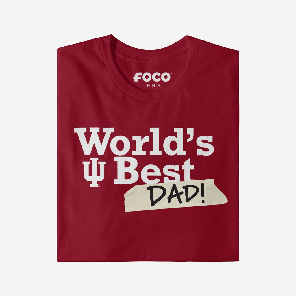 Indiana Hoosiers World's Best Dad T-Shirt FOCO