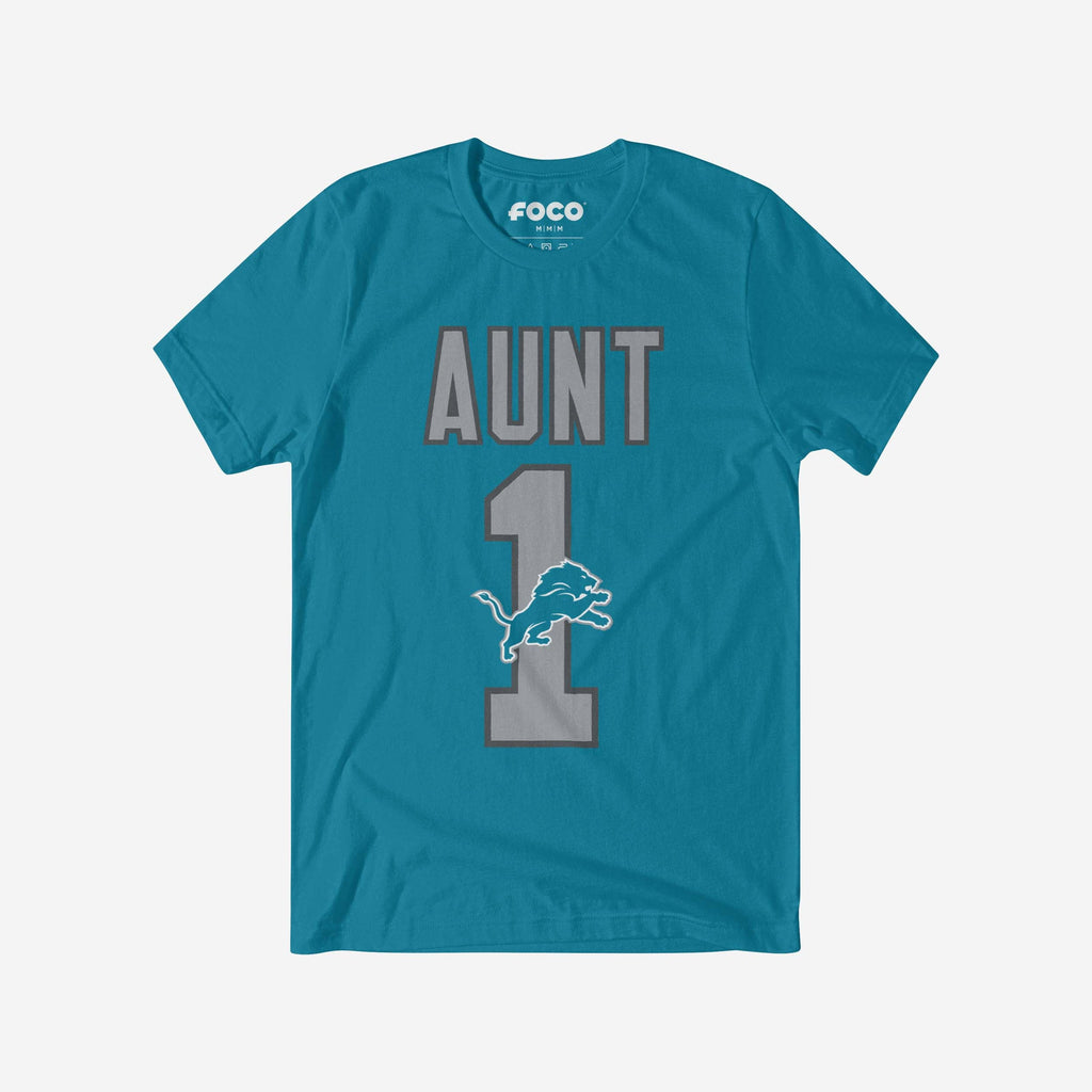 Detroit Lions Number 1 Aunt T-Shirt FOCO
