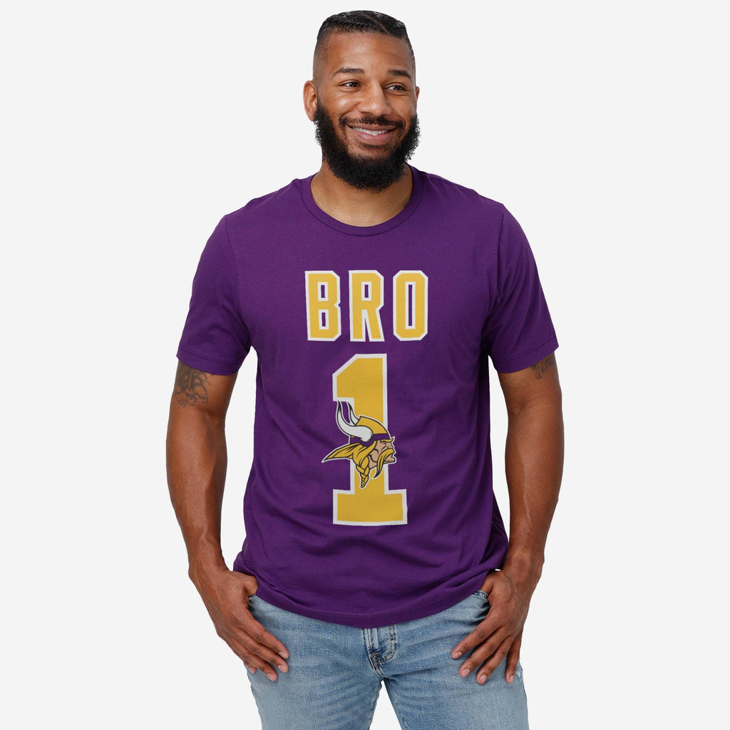 Minnesota Vikings Number 1 Bro T-Shirt FOCO