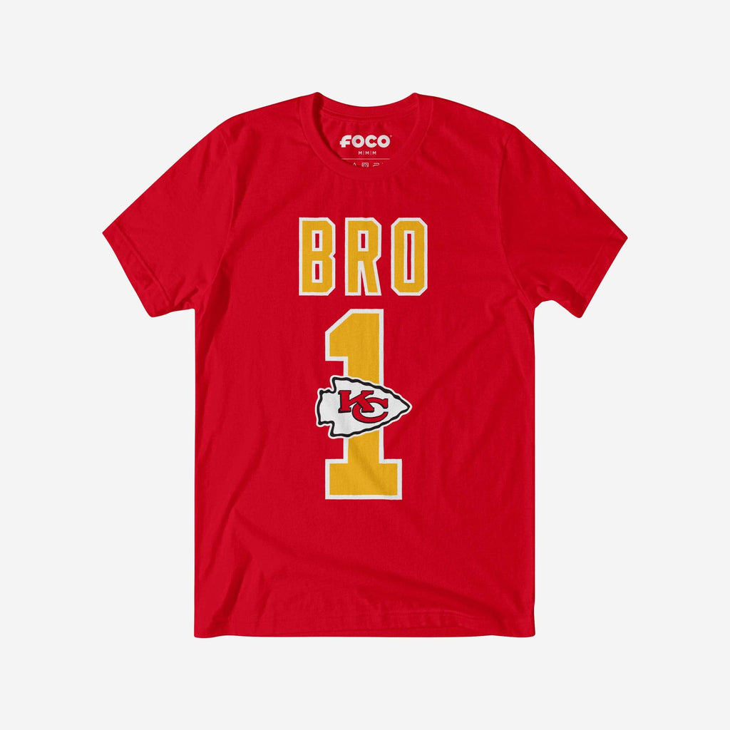Kansas City Chiefs Number 1 Bro T-Shirt FOCO
