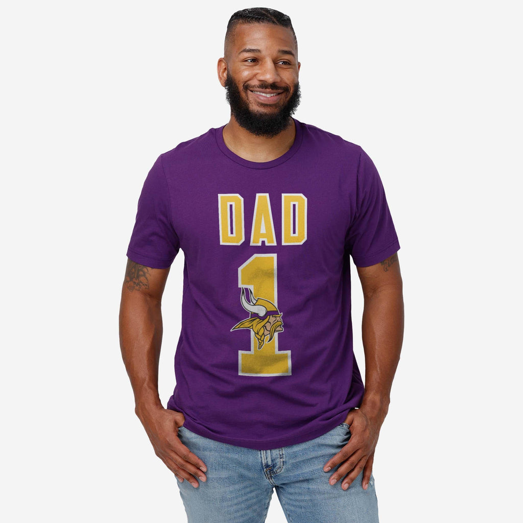 Minnesota Vikings Number 1 Dad T-Shirt FOCO