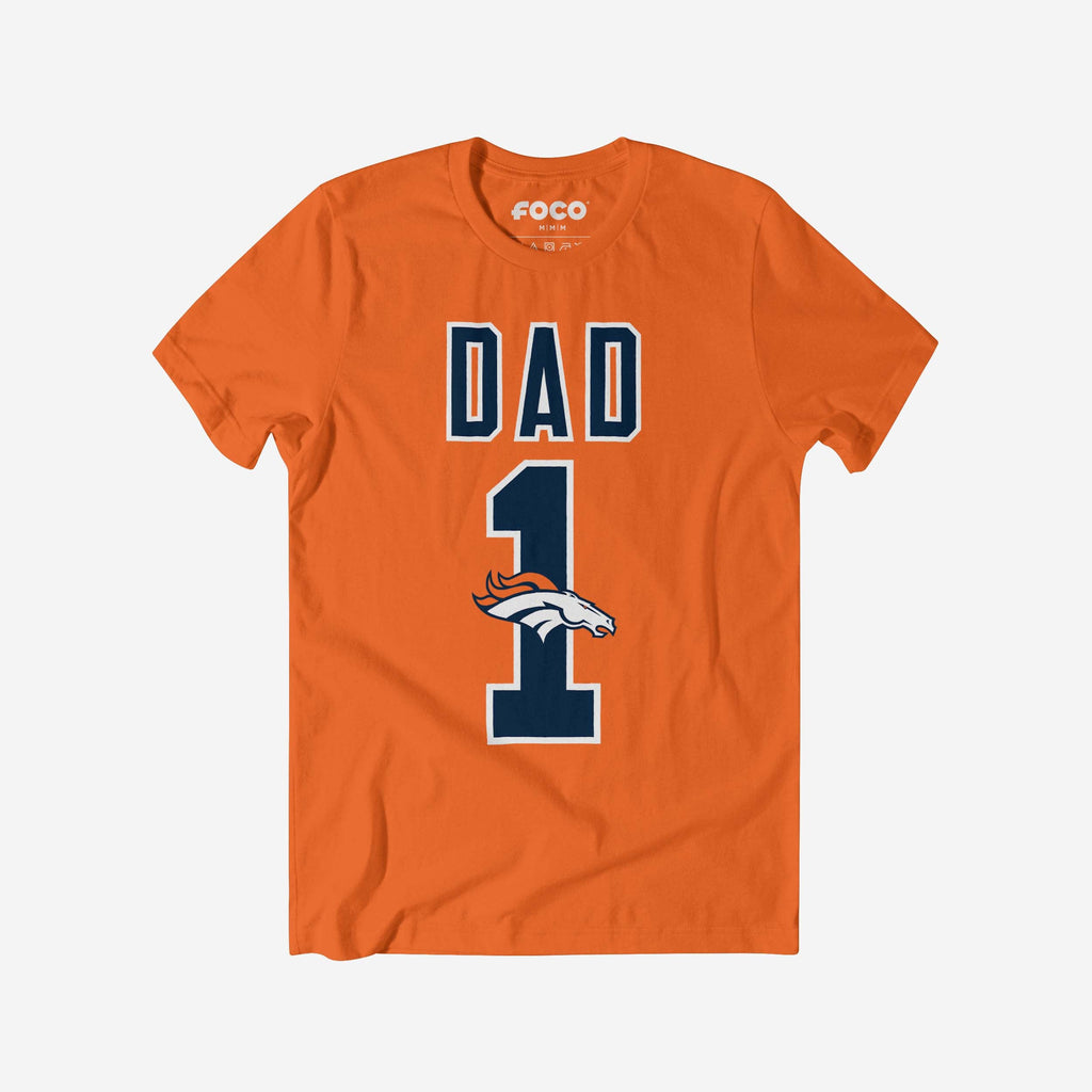 Denver Broncos Number 1 Dad T-Shirt FOCO