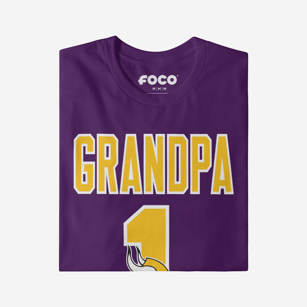 Minnesota Vikings Number 1 Grandpa T-Shirt FOCO