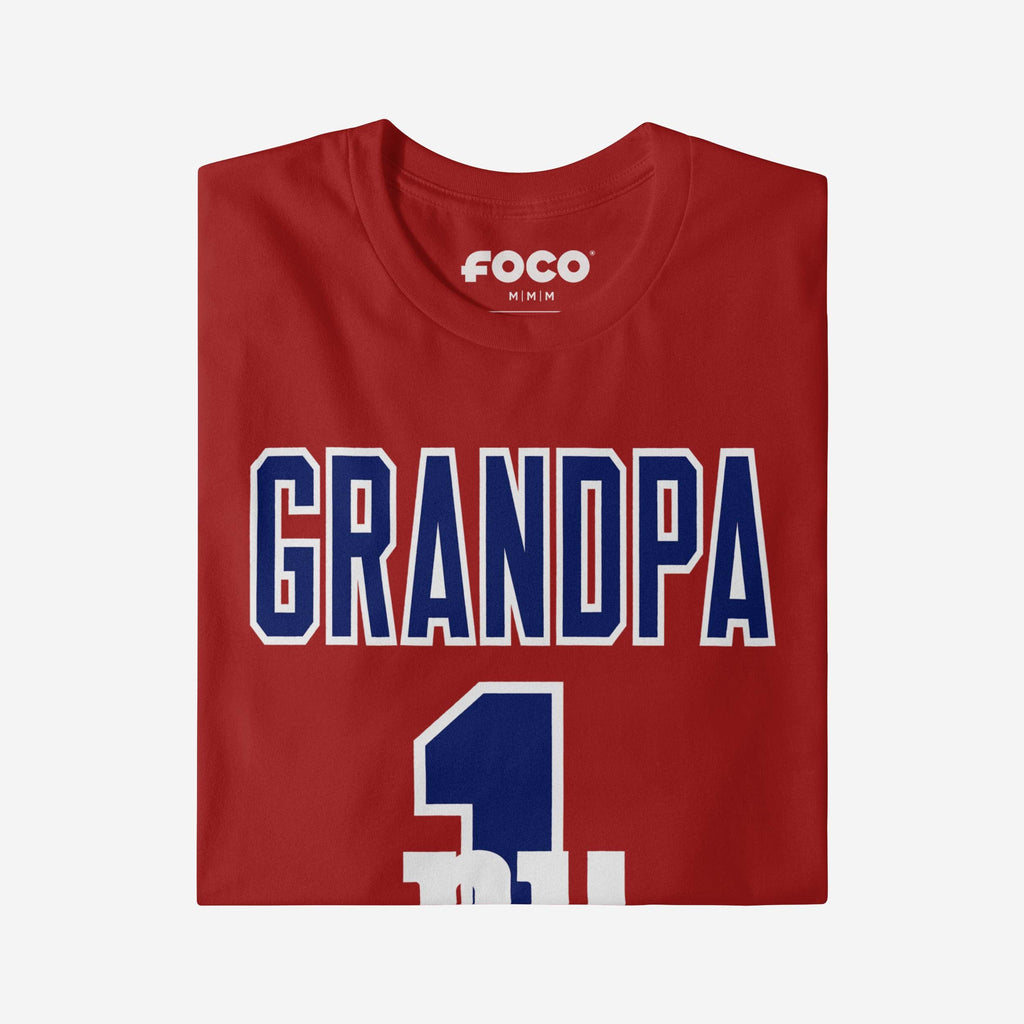 New York Giants Number 1 Grandpa T-Shirt FOCO