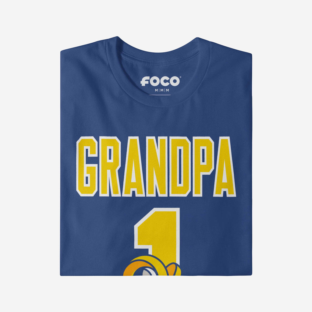 Los Angeles Rams Number 1 Grandpa T-Shirt FOCO