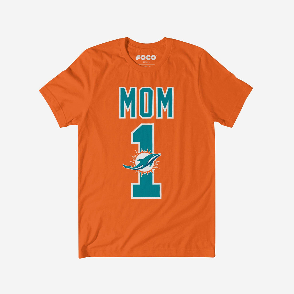 Miami Dolphins Number 1 Mom T-Shirt FOCO