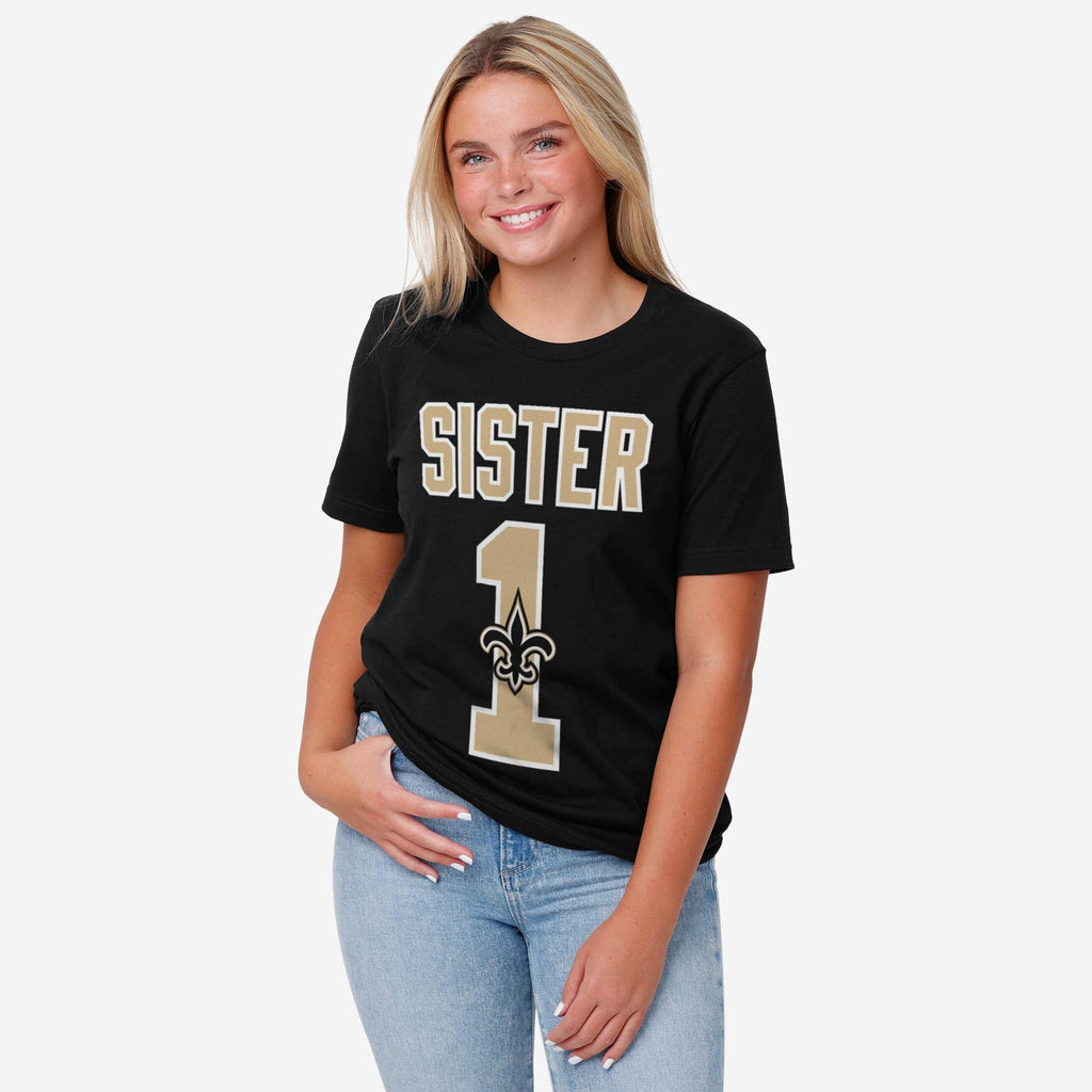 New Orleans Saints Number 1 Sister T-Shirt FOCO