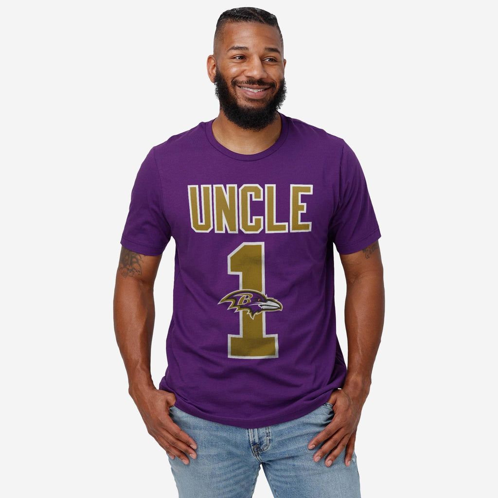 Baltimore Ravens Number 1 Uncle T-Shirt FOCO