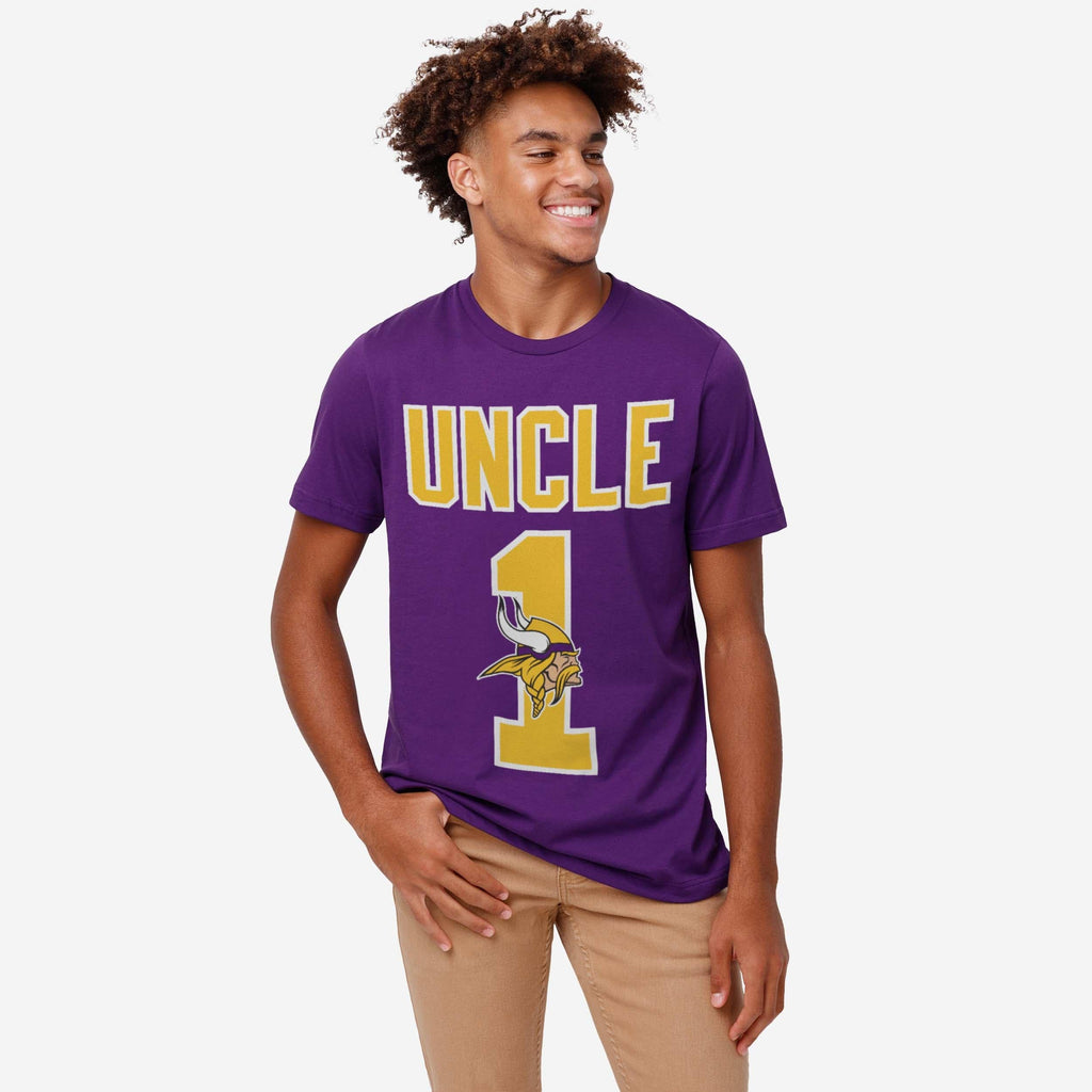Minnesota Vikings Number 1 Uncle T-Shirt FOCO