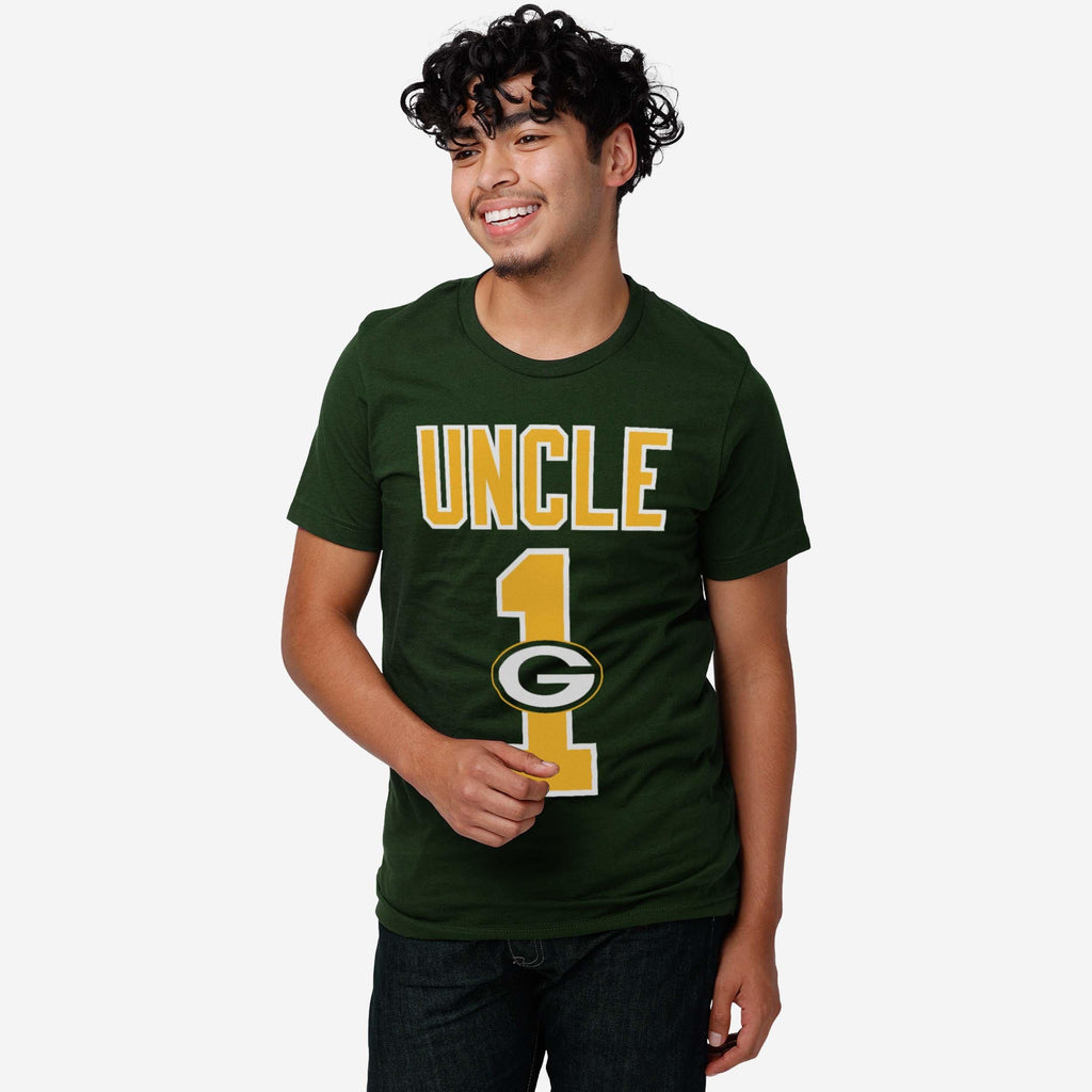 Green Bay Packers Number 1 Uncle T-Shirt FOCO
