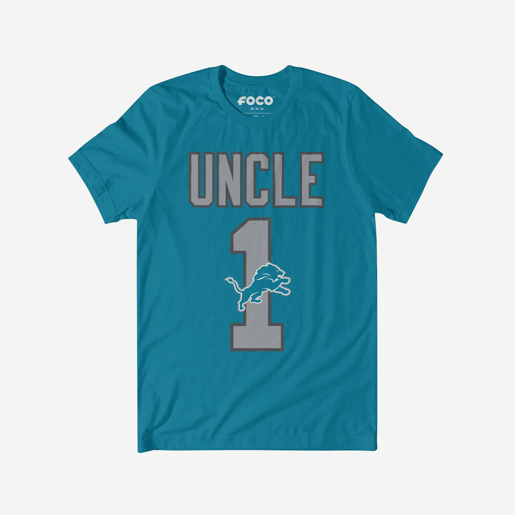 Detroit Lions Number 1 Uncle T-Shirt FOCO