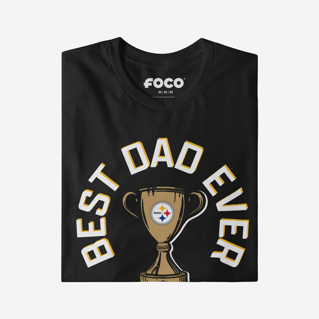 Pittsburgh Steelers Best Dad Ever Trophy T-Shirt FOCO