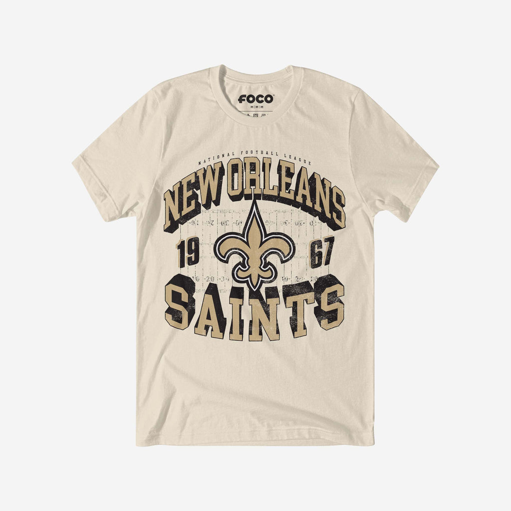 New Orleans Saints Field Arched Wordmark T-Shirt FOCO