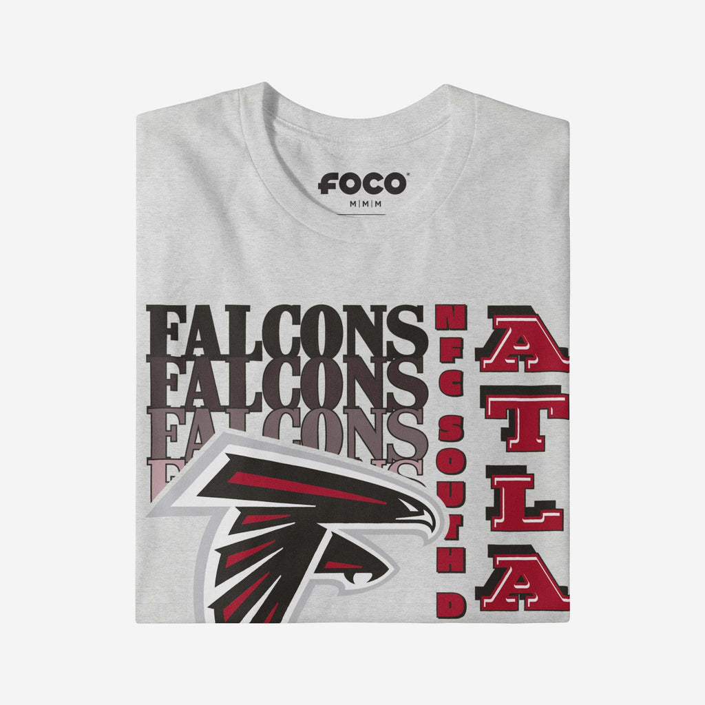 Atlanta Falcons Gradient Wordmark T-Shirt FOCO