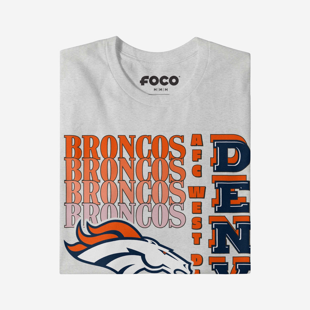 Denver Broncos Gradient Wordmark T-Shirt FOCO