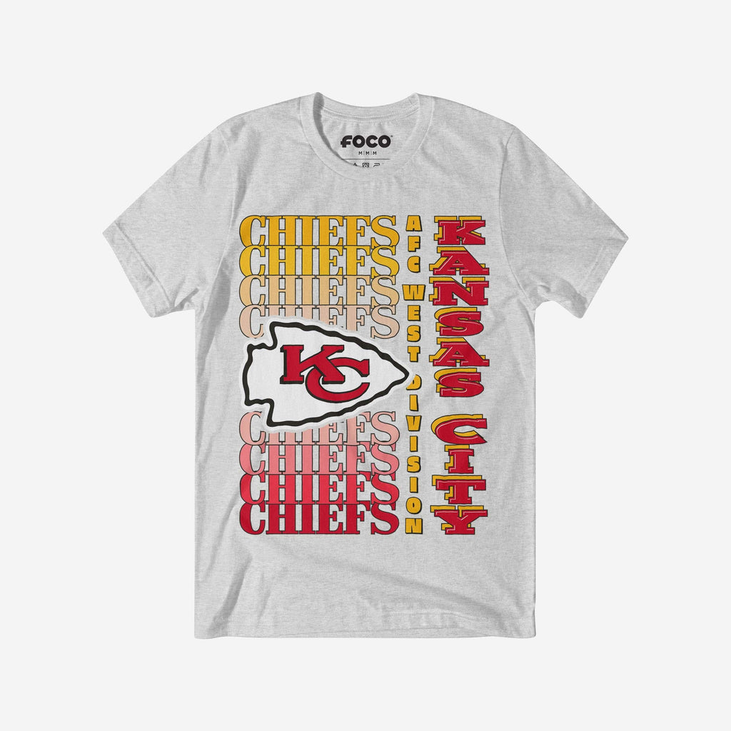 Kansas City Chiefs Gradient Wordmark T-Shirt FOCO