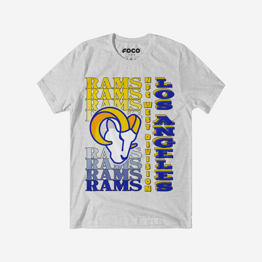 Los Angeles Rams Gradient Wordmark T-Shirt FOCO