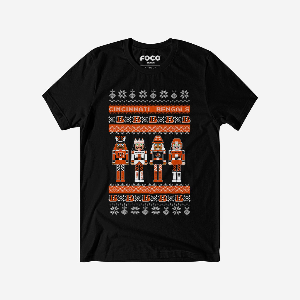 Cincinnati Bengals Holiday Nutcracker Sweater T-Shirt FOCO