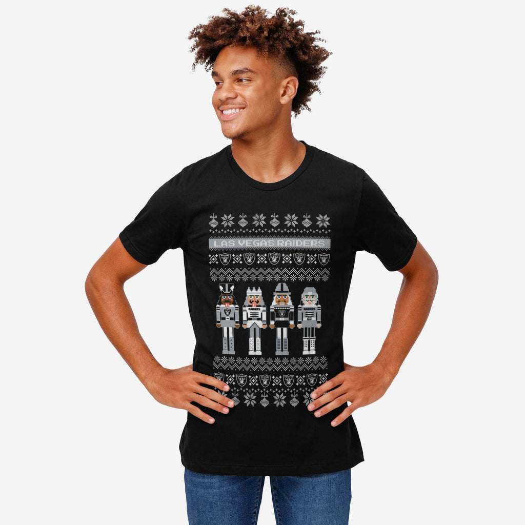Las Vegas Raiders Holiday Nutcracker Sweater T-Shirt FOCO