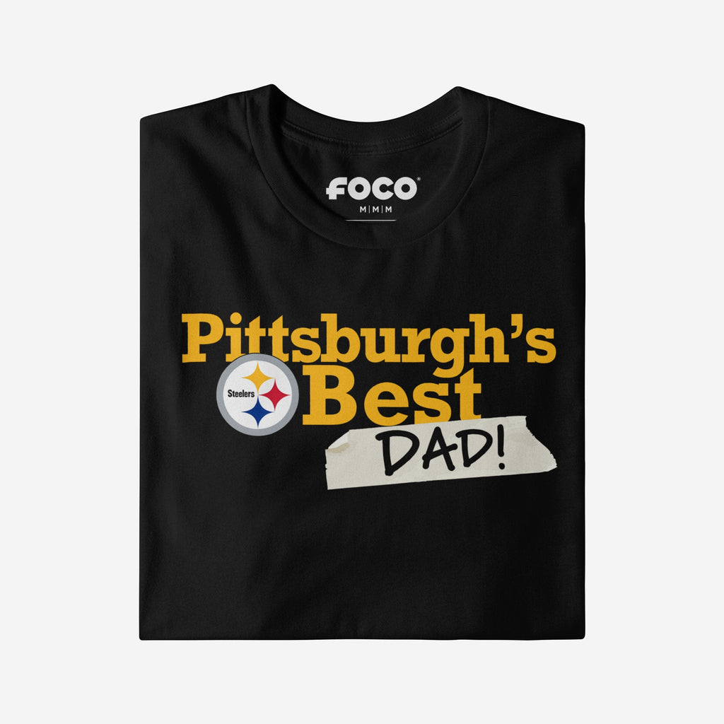 Pittsburgh Steelers World's Best Dad T-Shirt FOCO