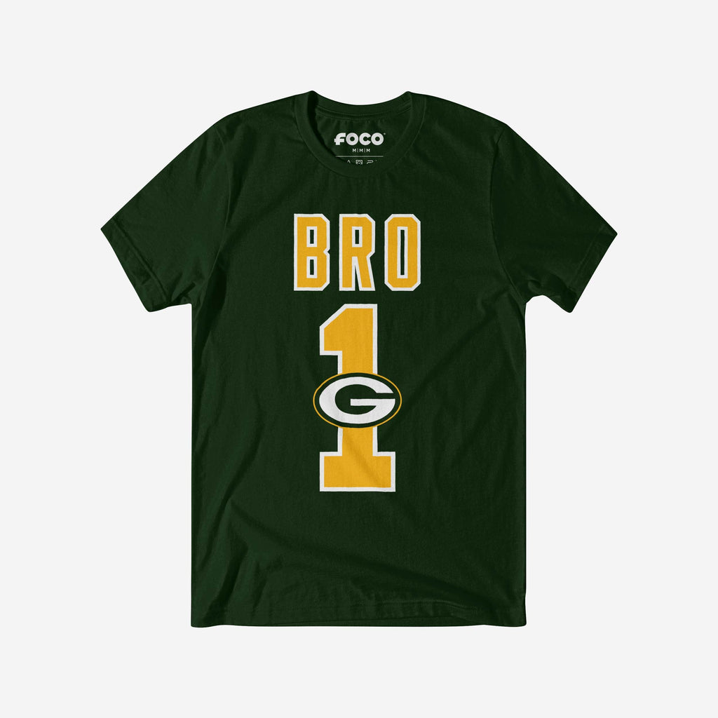 Green Bay Packers Number 1 Bro T-Shirt FOCO