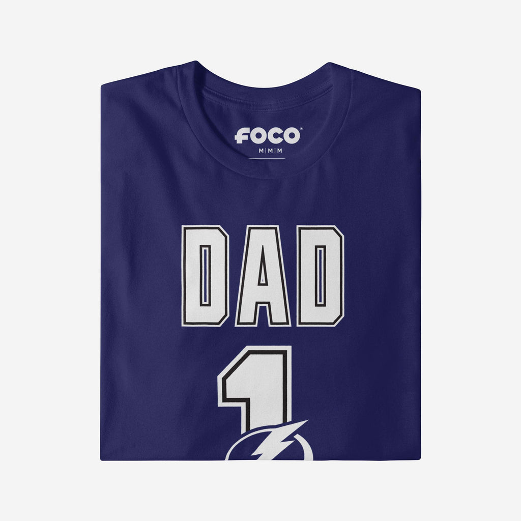 Tampa Bay Lightning Number 1 Dad T-Shirt FOCO