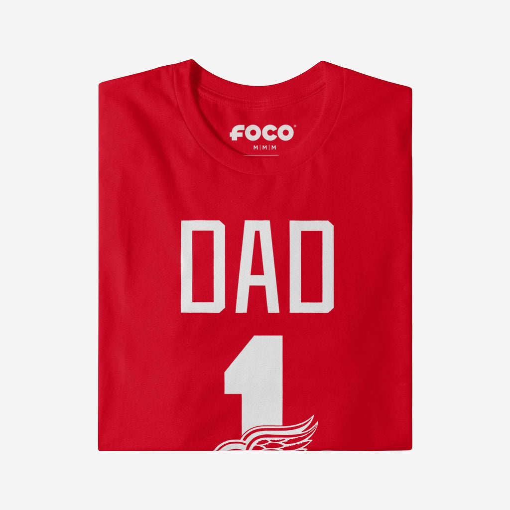 Detroit Red Wings Number 1 Dad T-Shirt FOCO
