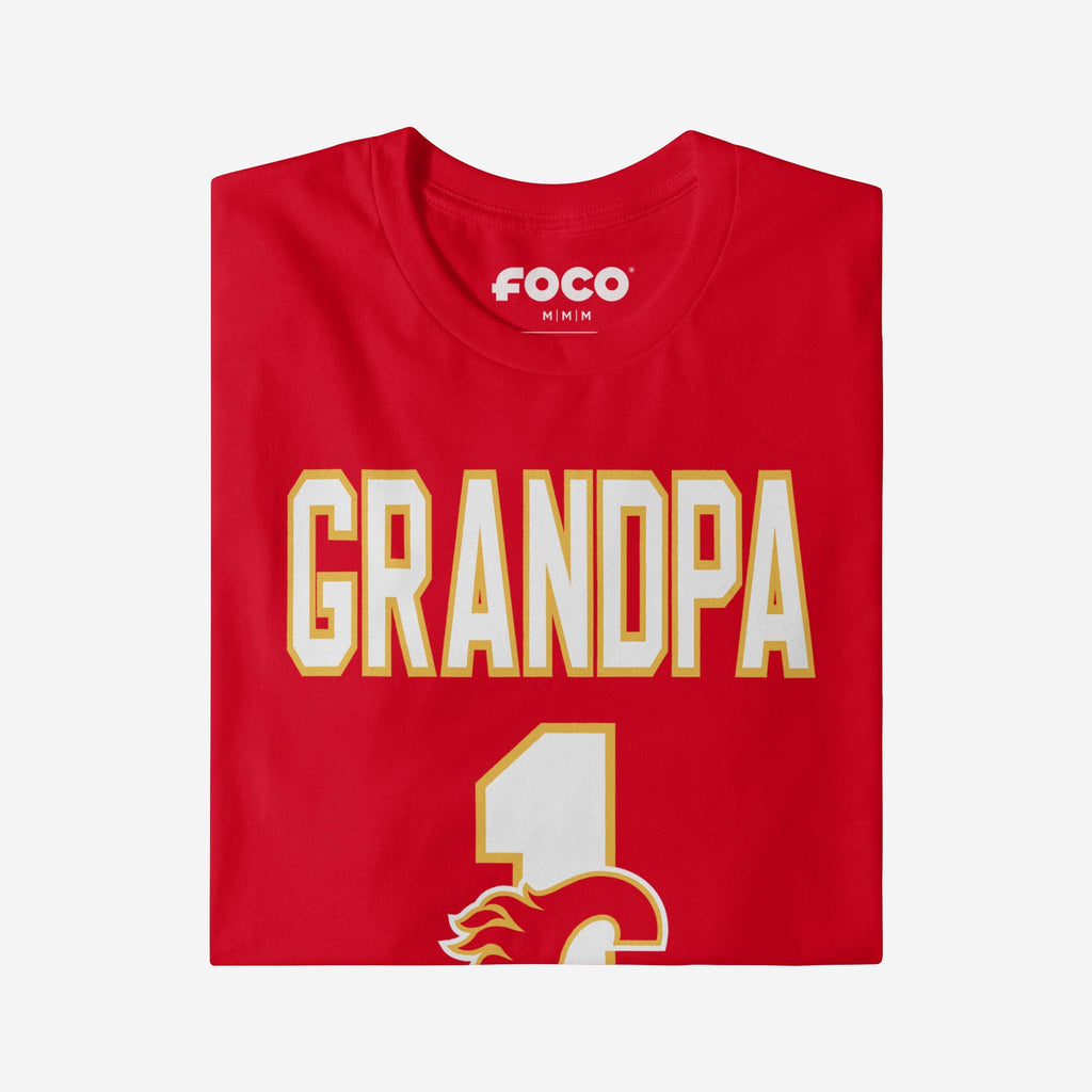Calgary Flames Number 1 Grandpa T-Shirt FOCO