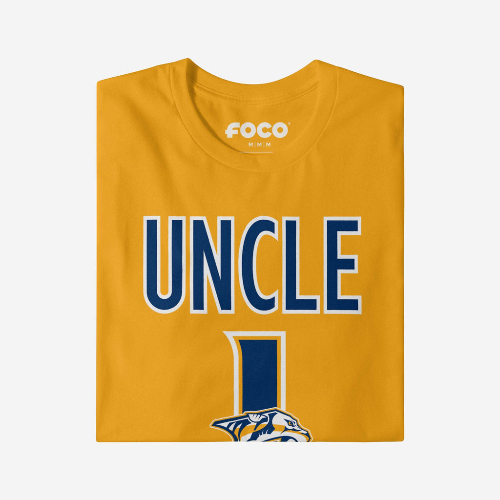 Nashville Predators Number 1 Uncle T-Shirt FOCO