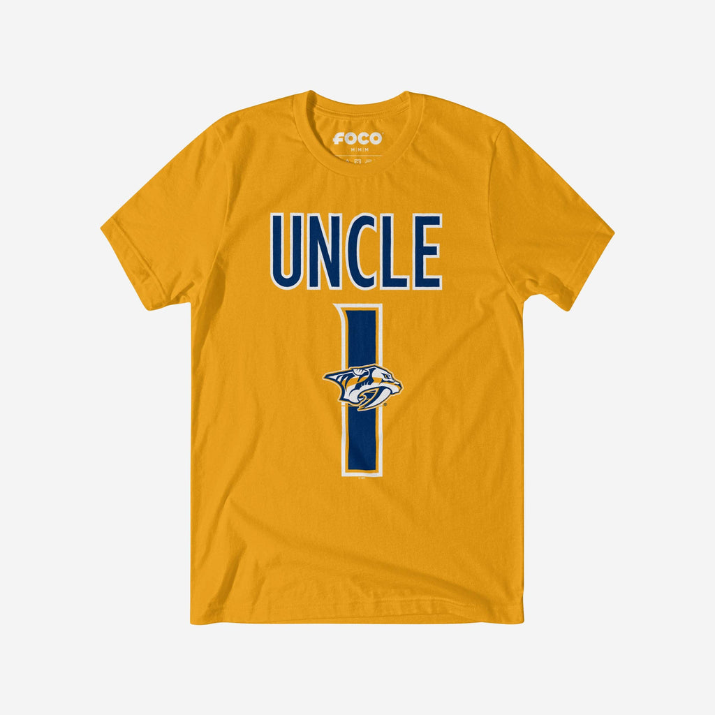 Nashville Predators Number 1 Uncle T-Shirt FOCO