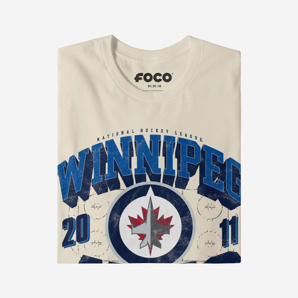 Winnipeg Jets Rink Arched Wordmark T-Shirt FOCO