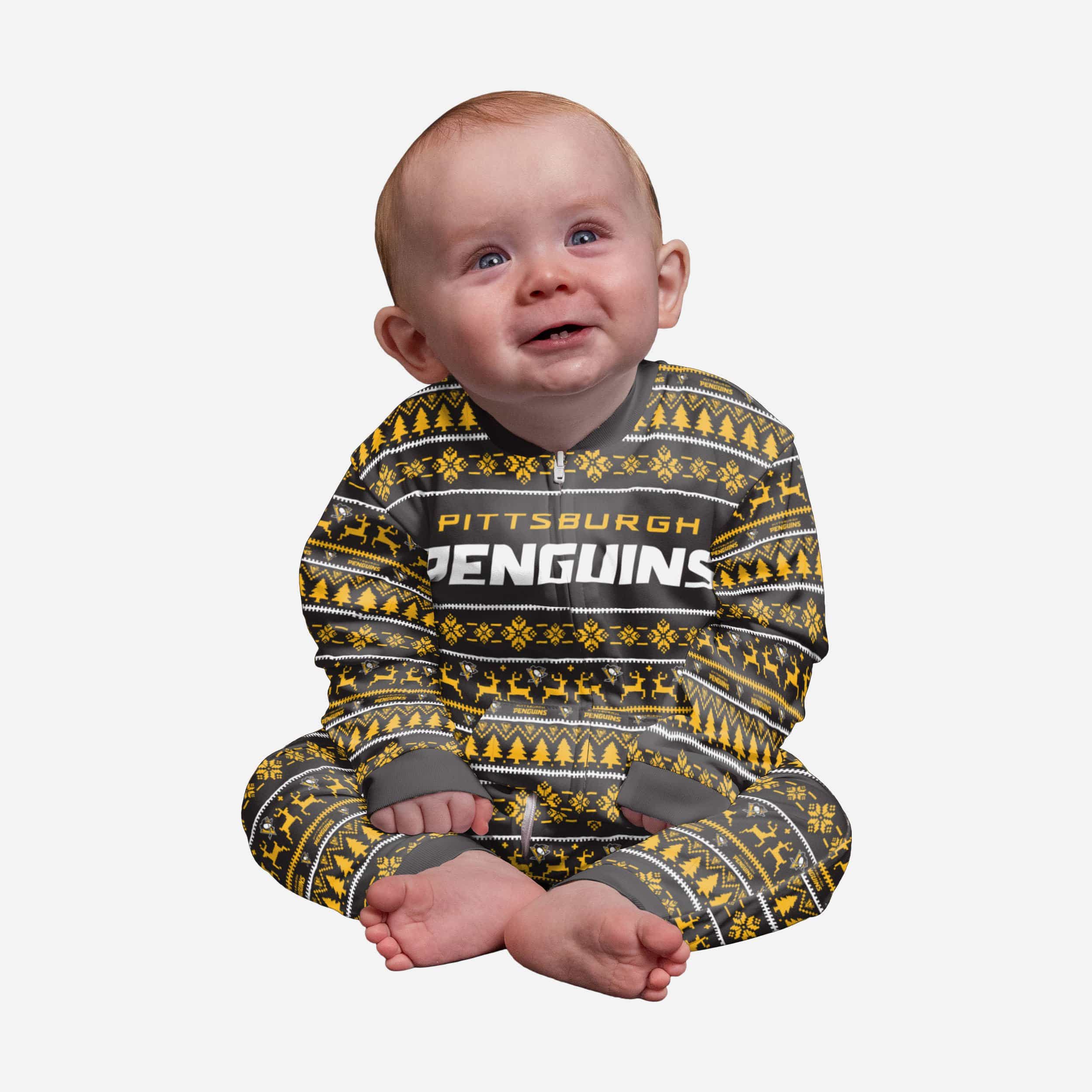 Pittsburgh Penguins Infant Family Holiday Pajamas FOCO