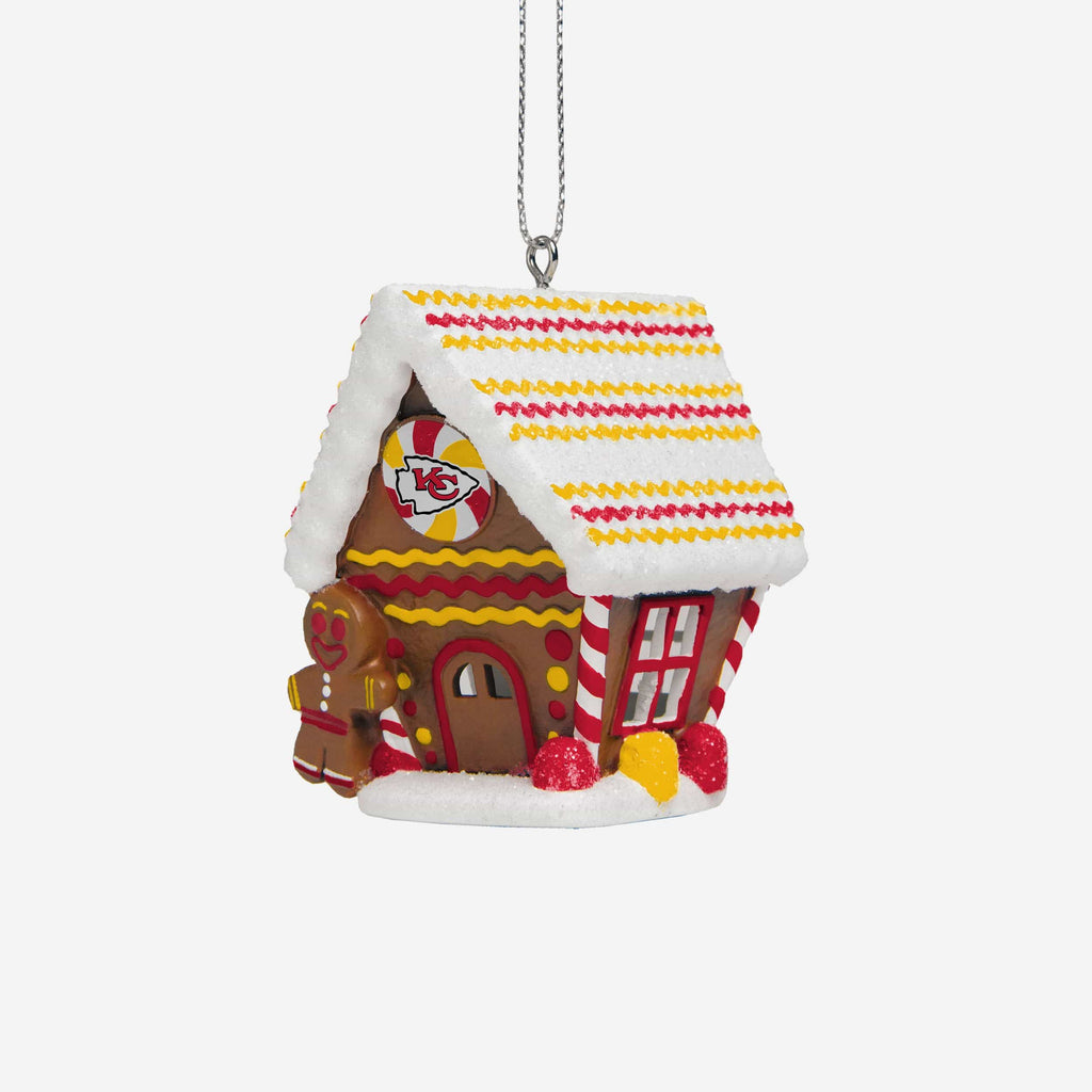 Kansas City Chiefs Gingerbread House Ornament FOCO