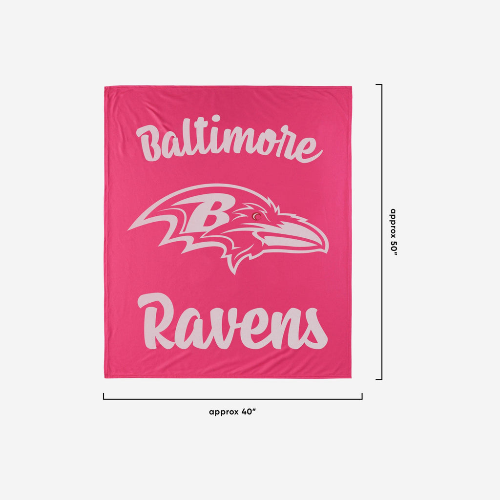 Baltimore Ravens Throw Blanket With Plush Unicorn FOCO