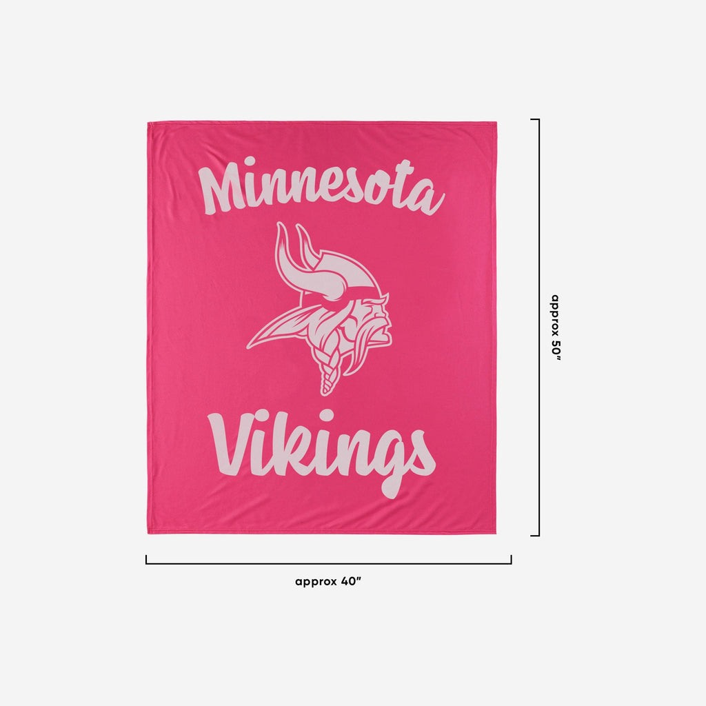 Minnesota Vikings Throw Blanket With Plush Unicorn FOCO