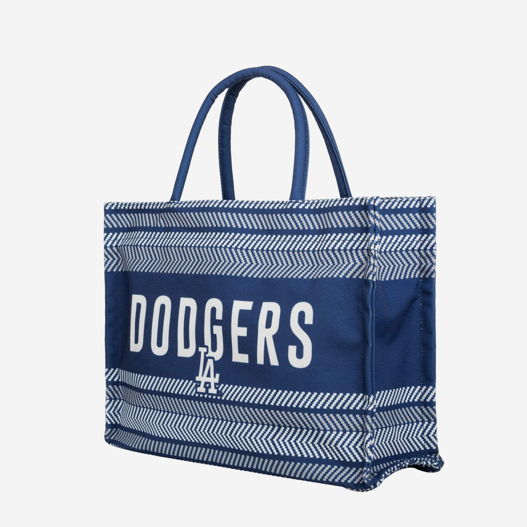 Los Angeles Dodgers Stitch Pattern Canvas Tote Bag FOCO