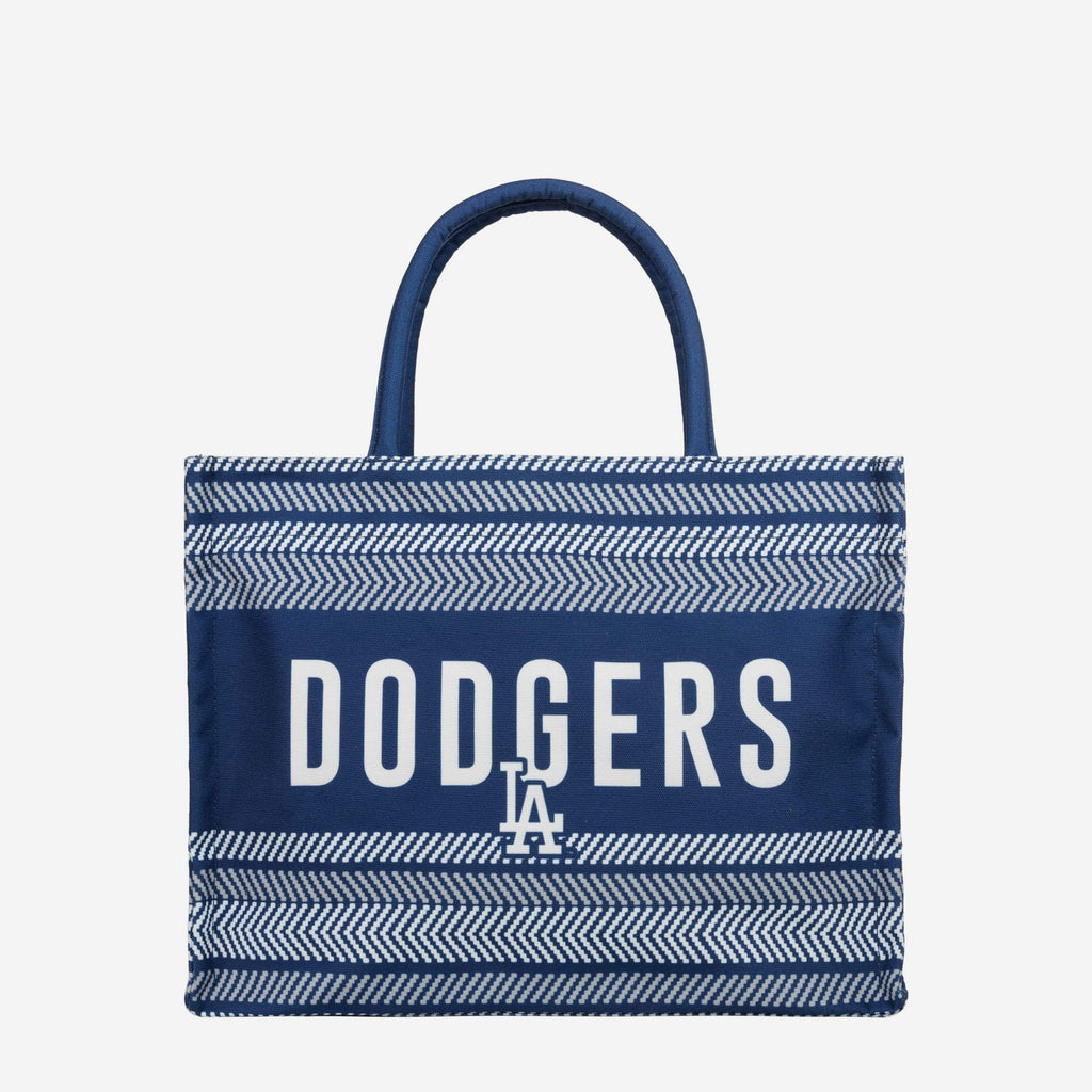 Los Angeles Dodgers Stitch Pattern Canvas Tote Bag FOCO
