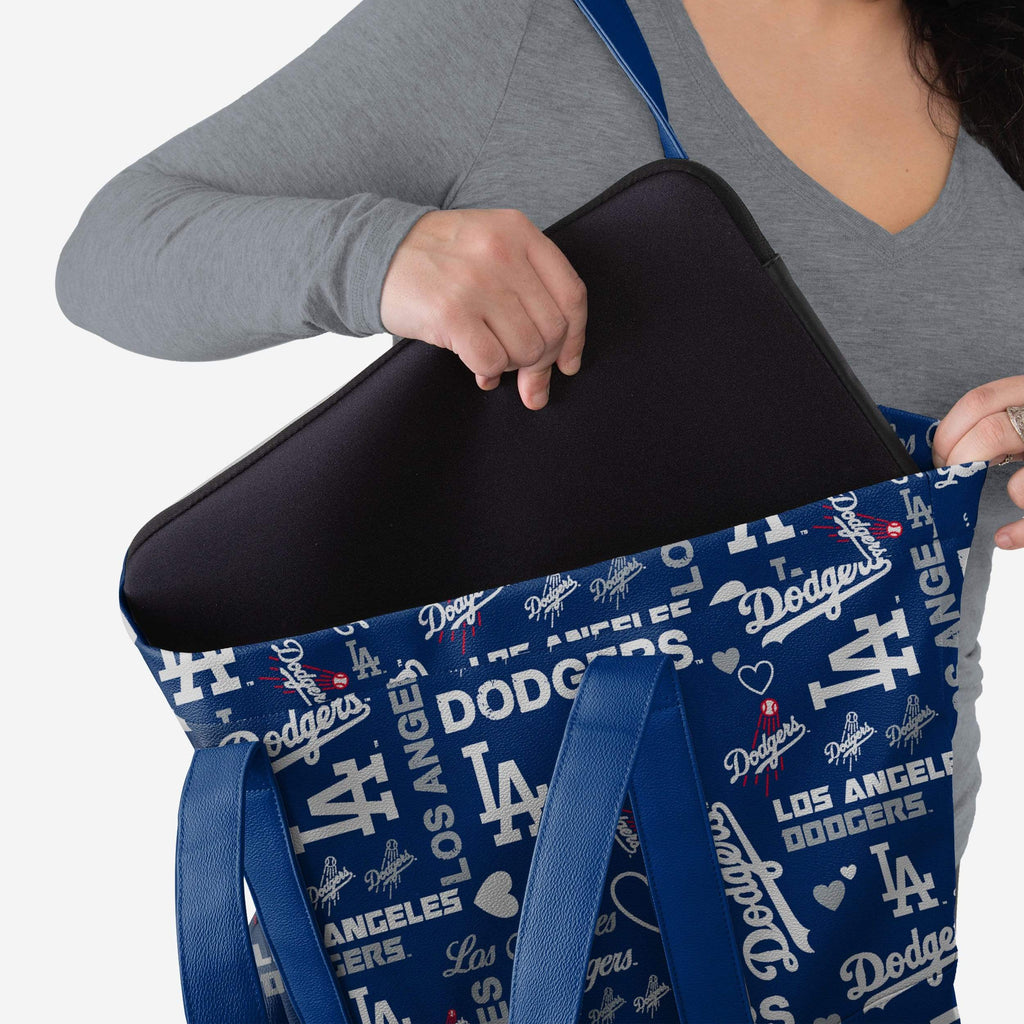 Los Angeles Dodgers Logo Love Tote Bag FOCO