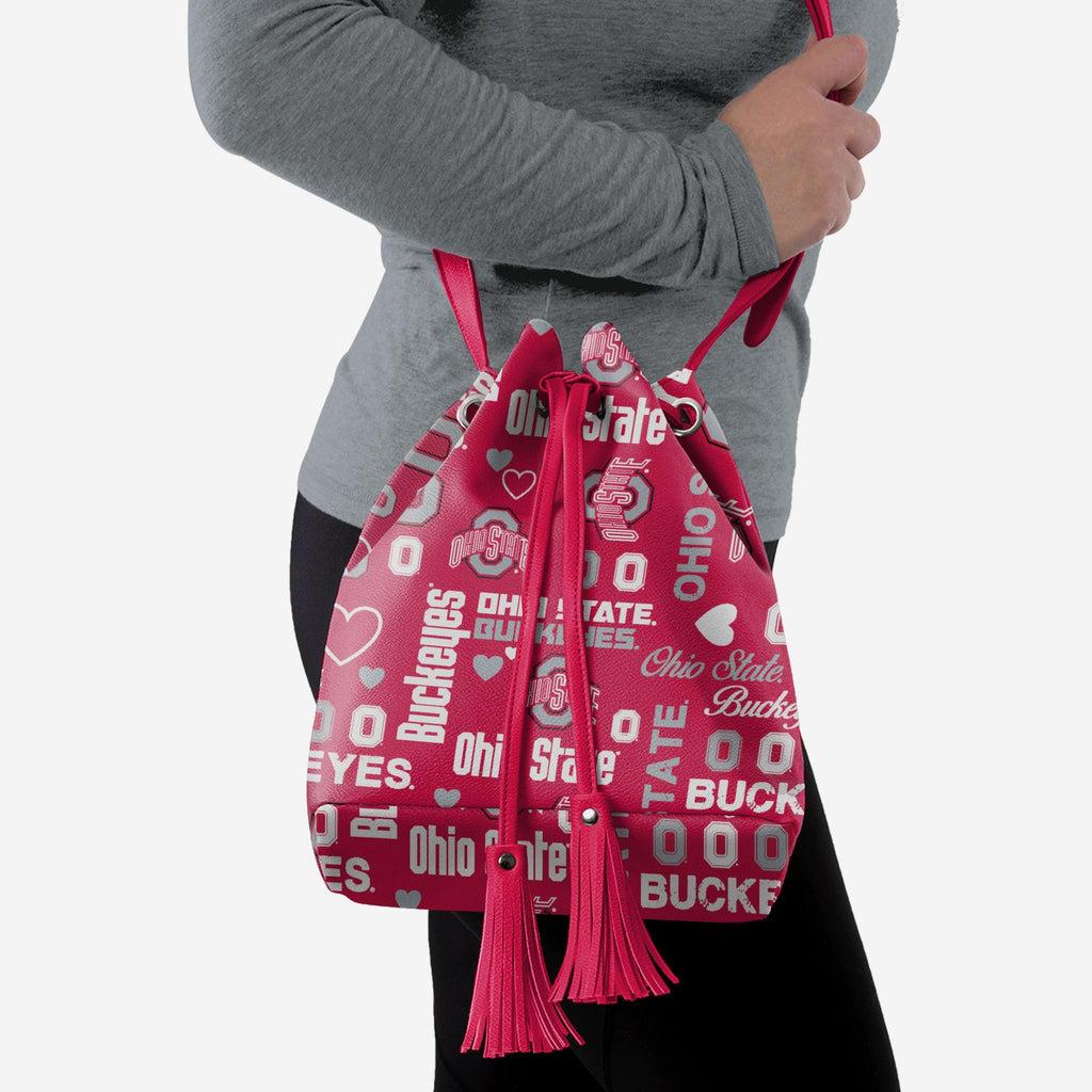 Ohio State Buckeyes Logo Love Cinch Purse FOCO